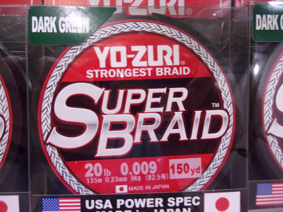 YO-ZURI SUPER BRAID Dark Green 150 yards Choose your line weight! | eBay