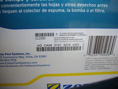 Zodiac Baracuda CLC500 Cyclonic Pool Cleaner Leaf Catcher Canister ...