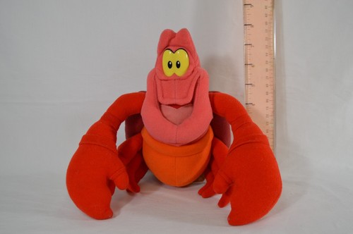 Disney Little Mermaid Sebastian crab plush Mattel Arcotoys Vintage 9 ...
