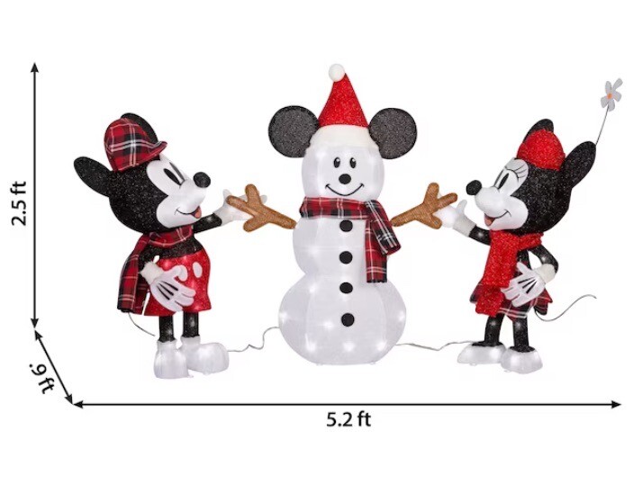 Minnie Mouse Outdoor Christmas Decorations Gemmy Industries Lighted