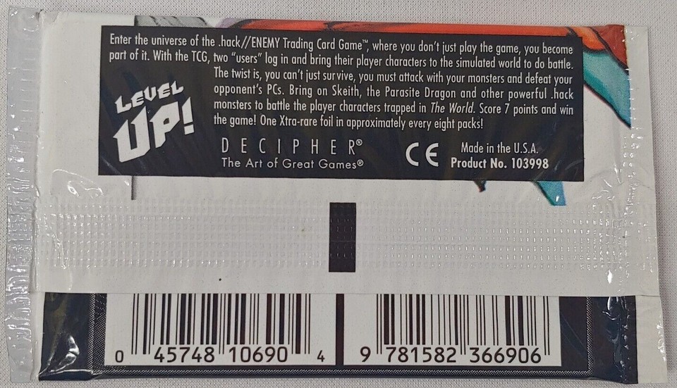 .Hack/Enemy TCG Contagion Booster Pack NEW FACTORY SEALED dot .hack enemy 2003 | eBay