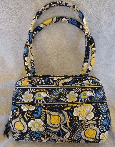 VERA BRADLEY RETIRED ELLIE BLUE ELEPHANT NWT BOWLER SATCHEL SHOULDER ...