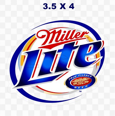 MILLER LIGHT BEER DECAL LAMINATED | eBay