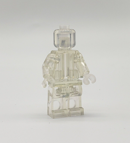 Lego PC Plastic Prototype Trans Clear Minifigure Pre 2019 NOT ABS ...
