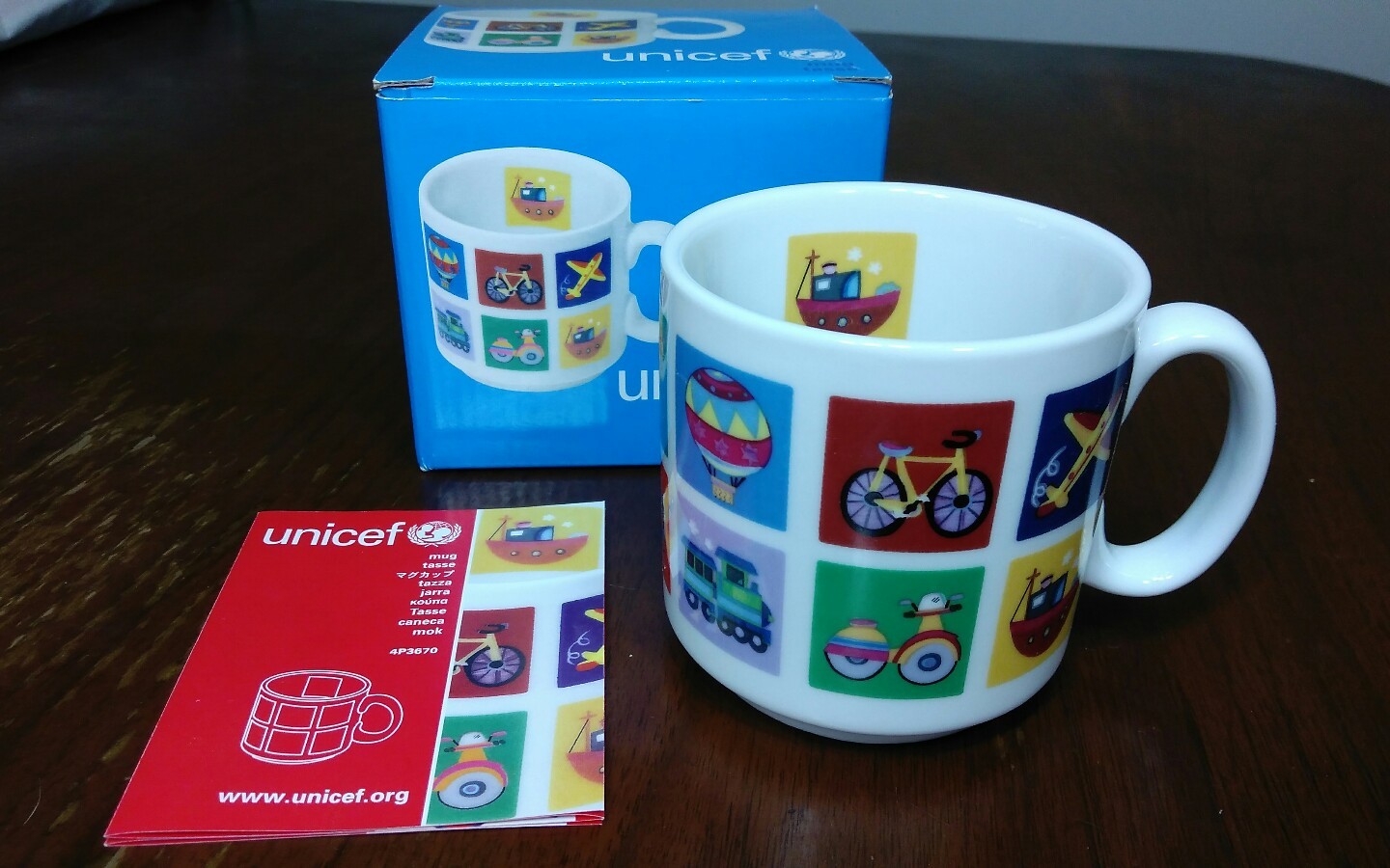 2004 UNICEF GLOBAL TRANSPORT 220 ml Coffee Tea Cup Mug RARE NOS | eBay