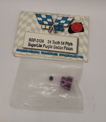 Robinson Racing Pinion Gear 64p 24t Super Lite Purple Anodized Aluminum ...