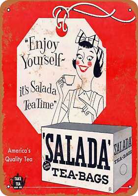 METAL SIGN - 1956 Salada Tea Bags - Vintage Look Reproduction | eBay