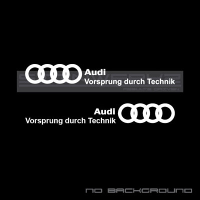 Audi Vorsprung Durch Technik Decal Sticker A4 S4 S3 S5 TTRS RS3 R8 ...