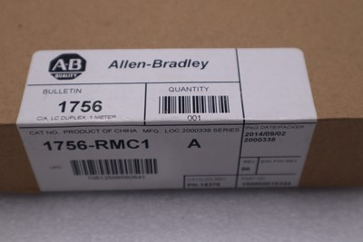 NEW ALLEN BRADLEY 1756-RMC1 SER. A LC DUPLEX 1 METER STOCK K-2130 | eBay