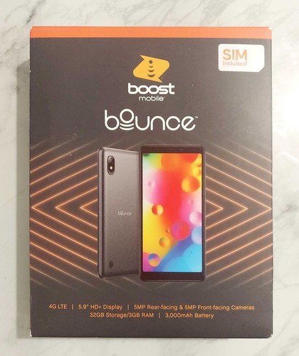 @ Boost Mobile Prepaid Bounce 4G (32GB) Black Smart Phone, Locked to ...