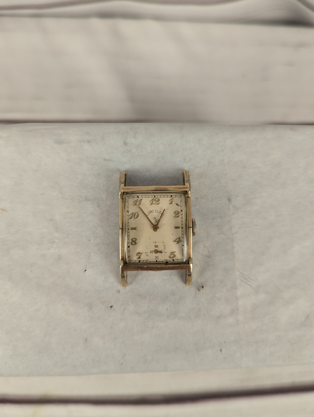 Vintage Lord Elgin Mechanical Watch Lord Elgin Rectangular Wristwatch ...