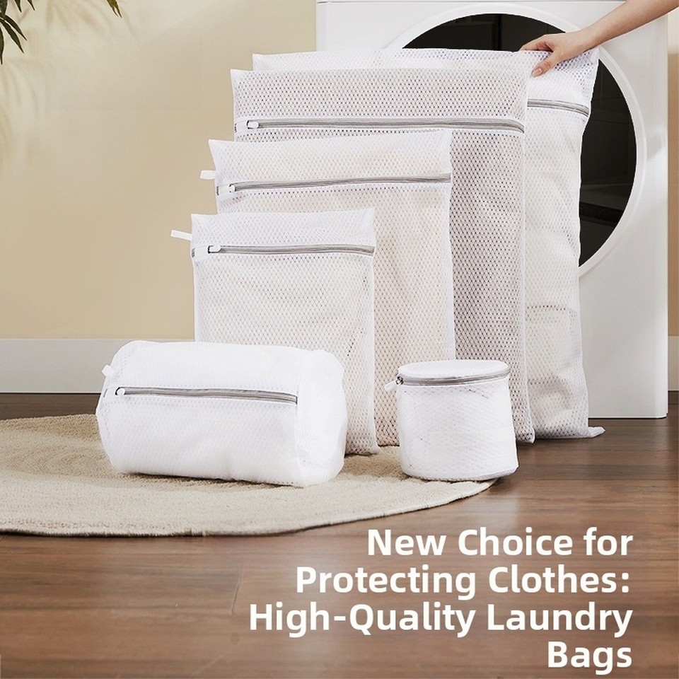 For Lingerie Laundry Mesh Bags Bra Organizer Polyester Mesh Concealed ...