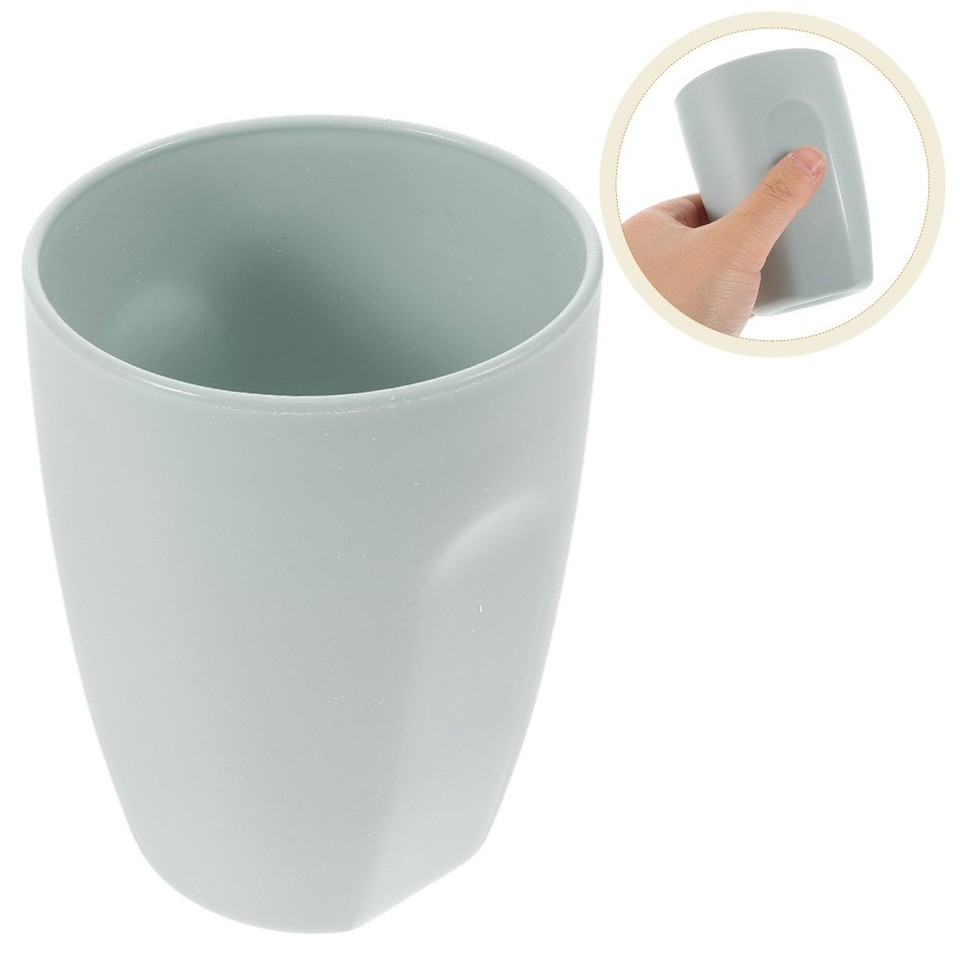 Bathroom Tumbler Simple Toothbrush Cup Round Plastic Toothbrush Cup ...