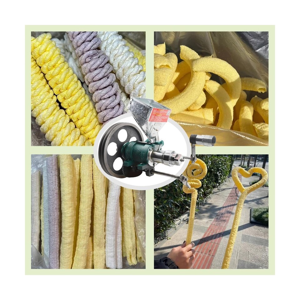 Puffed Food Extruder Rice Corn Puffing Extrusion Machine Multi Function ...