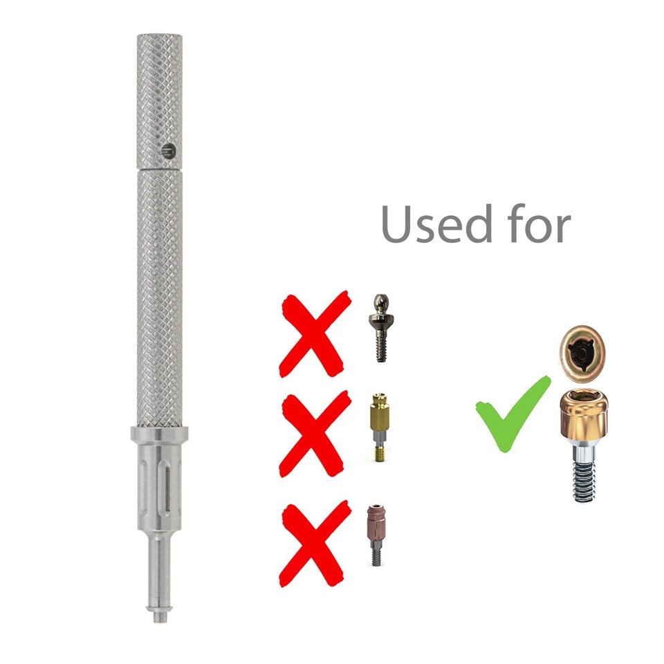 US Dental Overdenture Implant Retention Black Caps Locator Core Tool ...