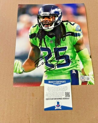 RICHARD SHERMAN SIGNED SEATTLE SEAHAWKS 8X10 PHOTO BECKETT CERTIFIED #2 ...