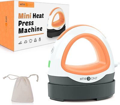 HTVRONT Mini-Heat Press Machine Portable For T-Shirts Shoes Hats | eBay