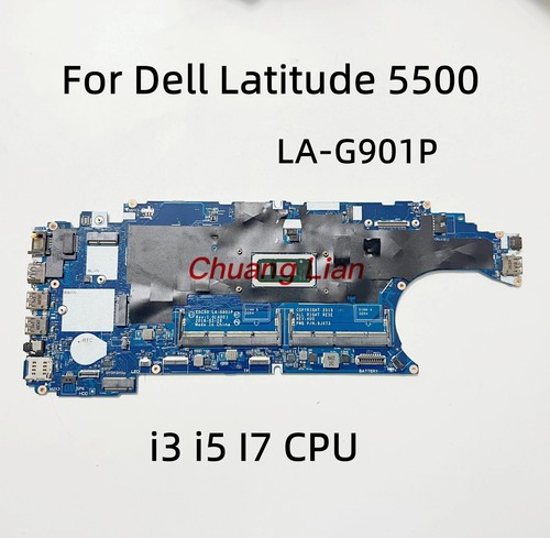 LA-G901P For Dell Latitude 5500 Motherboard With i3-8145U i5-8265U i7 ...