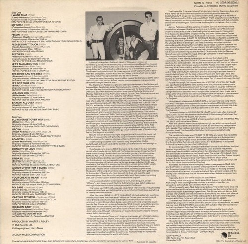 JOHNNY KIDD AND THE PIRATES The Best Of Vinyl Record Album LP EMI 1977 ...