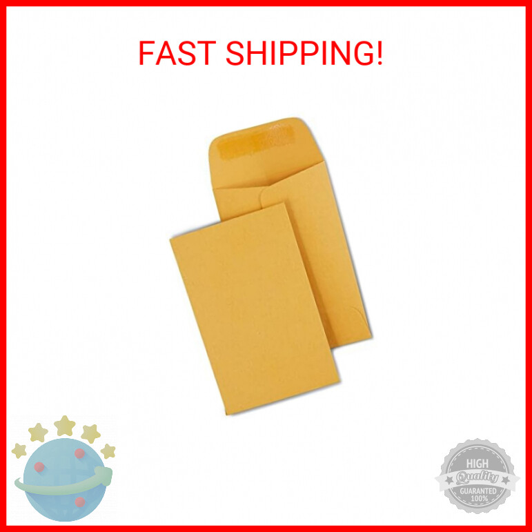 Staples 535062 Gummed Currency Envelopes 2 1/4-Inch x 3 1/2-Inch Brown ...
