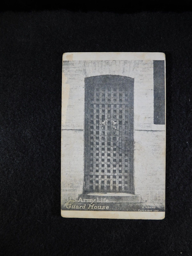 US Army Life - Guard House - Soldier Behind Bars - Vintage 1907 ...
