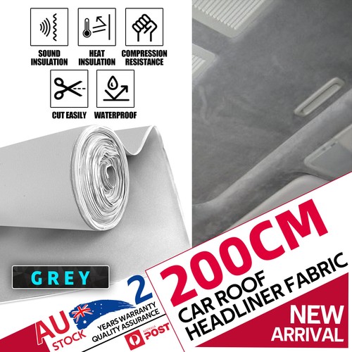 gray Polyester Knit Velour 2m*1.5m Car Interior Lining Roof Lining ...