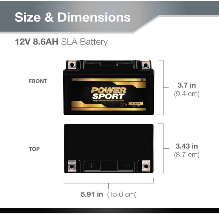 YTZ10S 12V 8.6AH Battery Replacement for TZ10S-BS, MOSM7212A | eBay