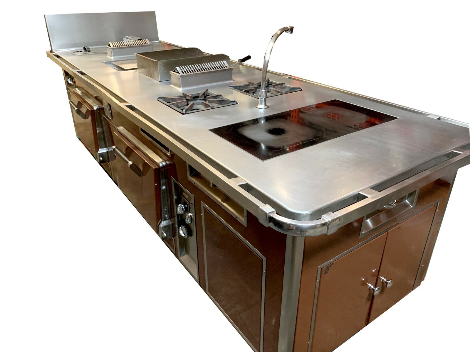 Molteni Custom Island Cooking Suite / Stove. Handmade in France. (La ...