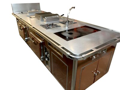 Molteni Custom Island Cooking Suite / Stove. Handmade in France. (La ...