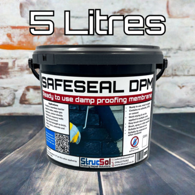 Strucsol Liquid Damp Proof Membrane | DPM Paint for Walls & Floor 5L ...