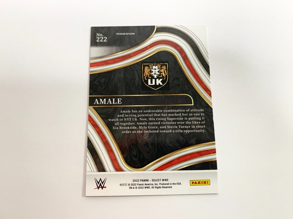 Amale Rookie RC 2022 Panini Select WWE Ringside Wrestling Card # 222 | eBay