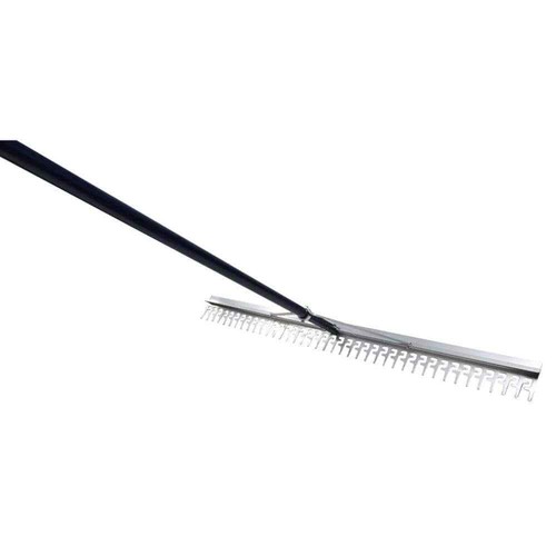 48 in. Commercial-Grade Screening Rake for Beach and Lawn Care with 66 ...