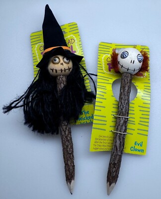 HALLOWEEN ~ Crazy Head ~ Wicked Witch & Evil Clown ~ Bug Eye Voodoo ...