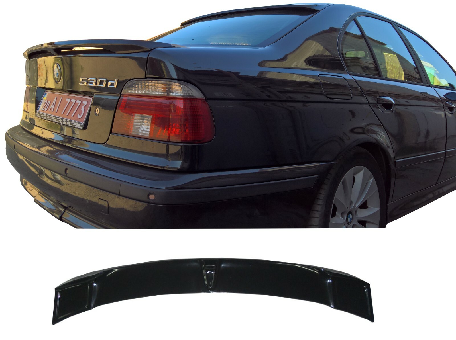 bmw E39 lip spoiler trunk and roof spoilers Rear lip LASSCAR STYLE good ...