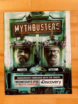 2008 Vintage Print Ad Mythbusters Discovery Channel 10"x12" | eBay