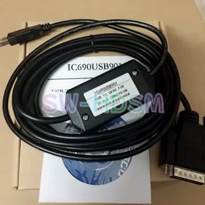 IC690USB901 GE FANUC PLC Programming Cable USB To GE90 SNP 90/30 90/70 ...