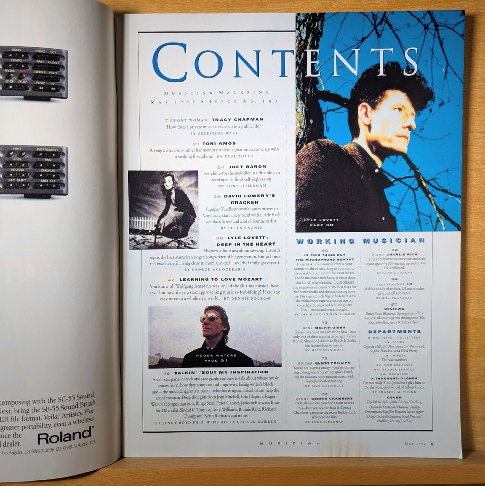 Musician Magazine May 1992 Issue 163 Drugs & Booze & Creativity NO ...