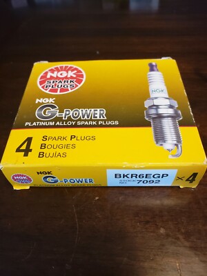 Spark Plug-Natural NGK 7092 G-Power Platinum BKR6EGP 4 Pack | eBay