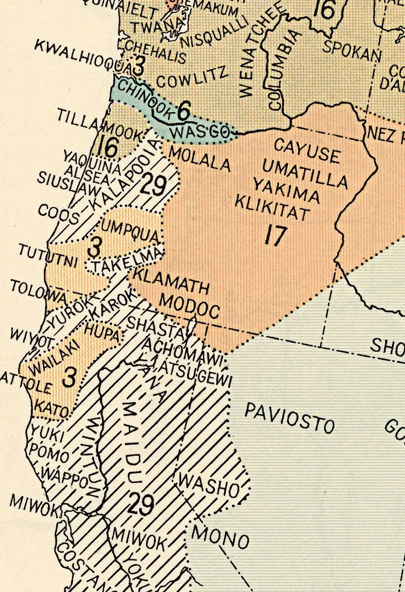 Native American Indian Tribes Map