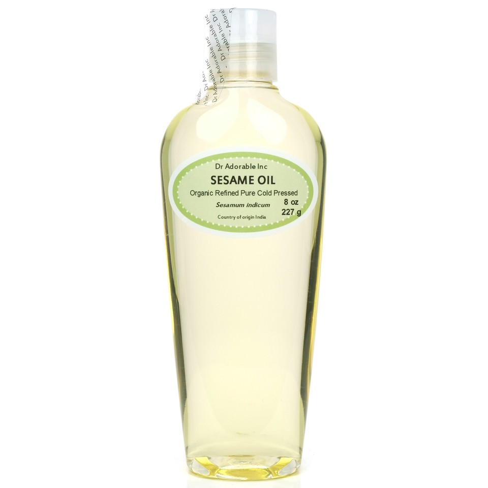 Premium REFINED Sesame Oil Pure Organic Cold Pressed Best Fresh 2 oz up ...