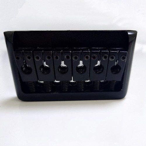 Metal Guitar Fixed Hardtail Bridge Black for 6 String Fender Strat Tele ...