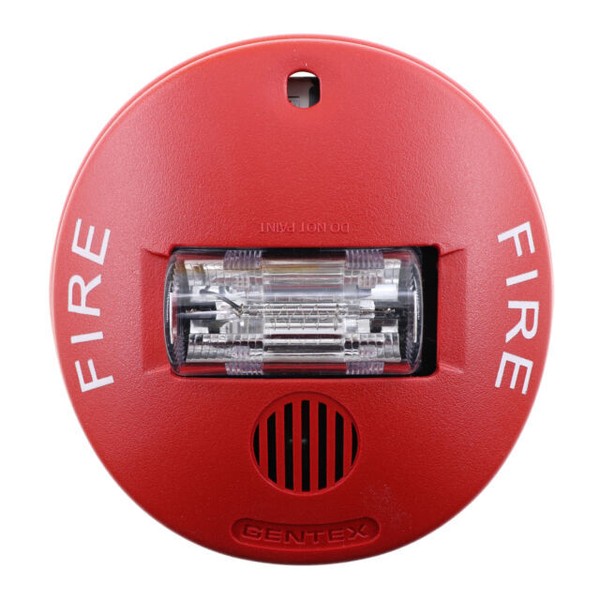 Gentex GCC24-CR Ceiling Mounted Horn Strobe - Red for sale online | eBay