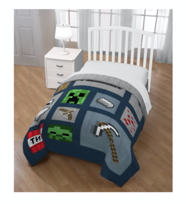 Minecraft Twin Comforter Minecraft Creeper Quilt Cover Set Grey