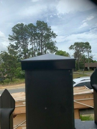 Aluminum Post Cap Fencing 100x100 Gate New England Cover Timber Posts ...