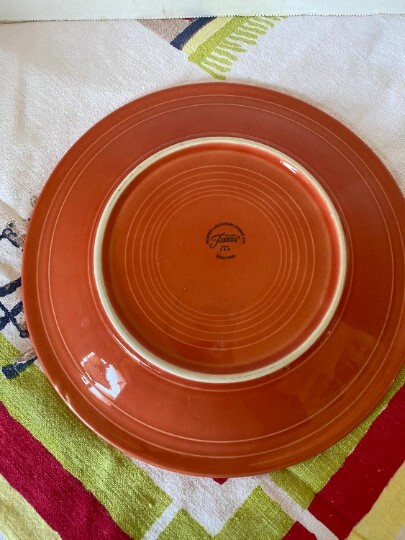 Fiestaware Persimmon DINNER Plate 10 1/2" Fiesta Made in USA | eBay