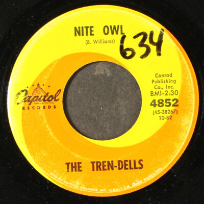TREN-DELLS: nite owl / hully gully jones CAPITOL 7" Single 45 RPM | eBay