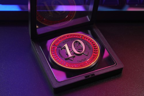 CSGO 10 Year Veteran Coin Badge Metal Counter Strike Global Offensive ...