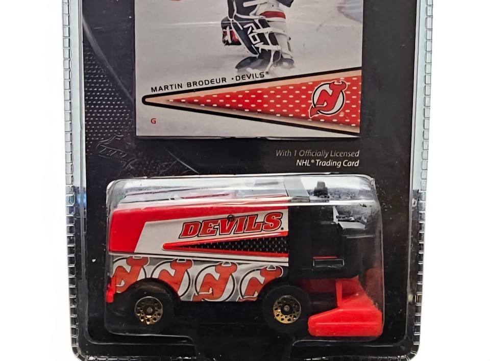 New Jersey Devils Diecast Zamboni NHL with a Players Card 2008 Orig ...
