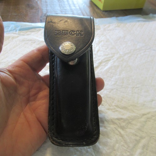 VINTAGE BUCK FOLDING KNIFE LEATHER CASE ONLY | eBay