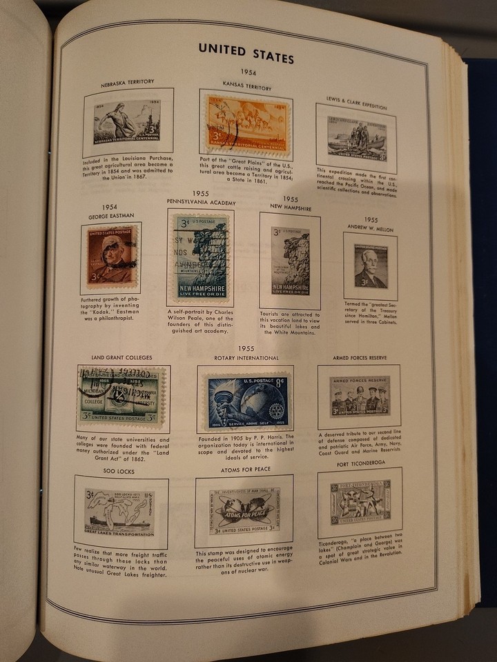 United States Liberty Stamp Album Masterwork H.E. Harris 1847-1988 1/3 ...